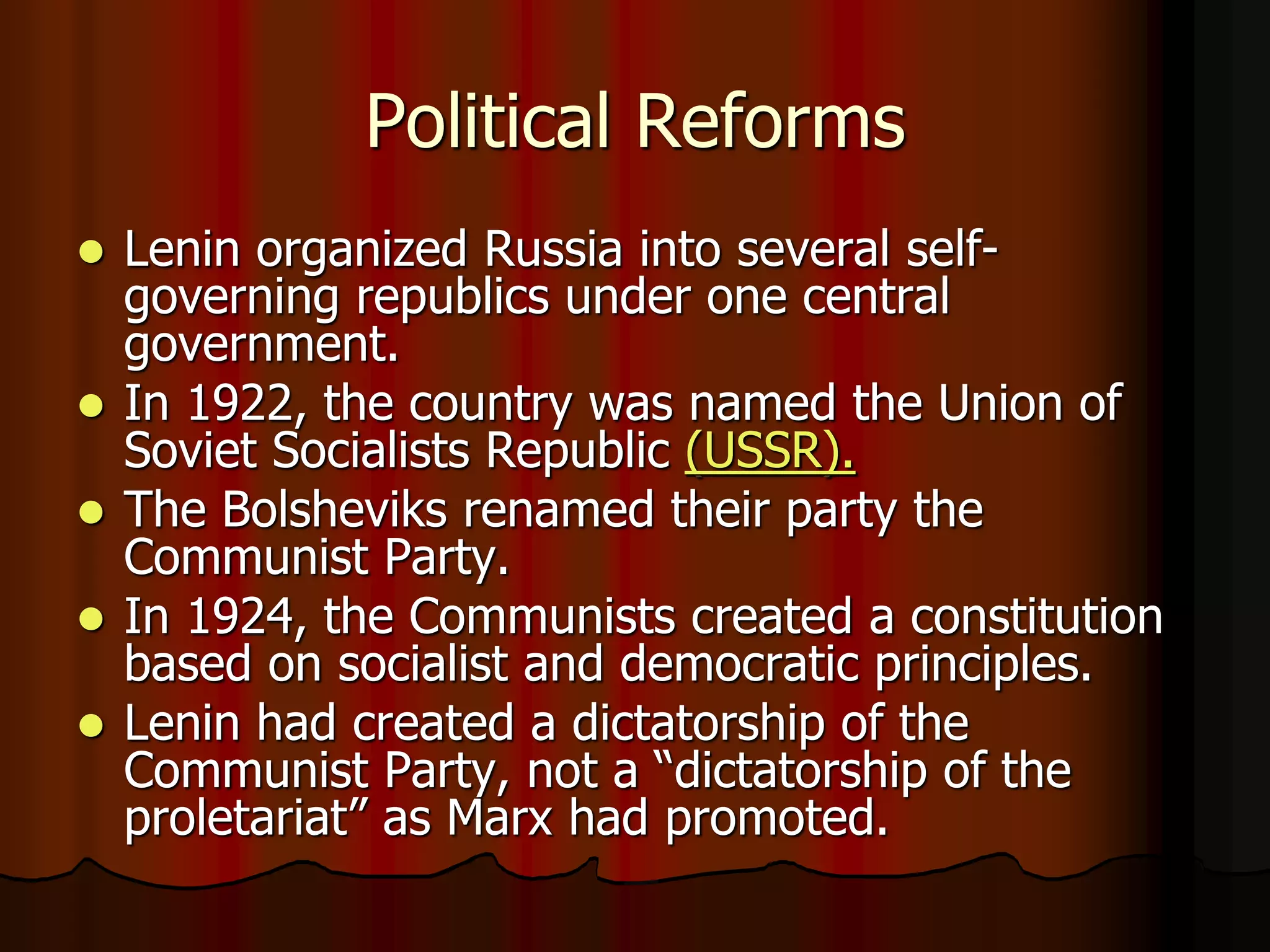 Russian Revlution | PPTX