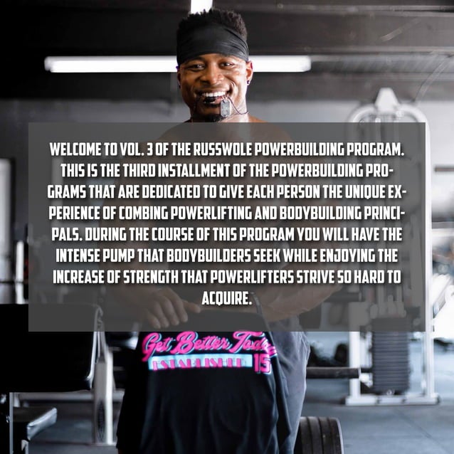 Russwole Powerbuilding Program Volume 3.pdf | Weightlifting | Sports