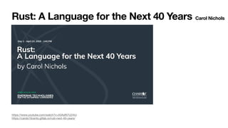 A small introduction to rust language | PPT