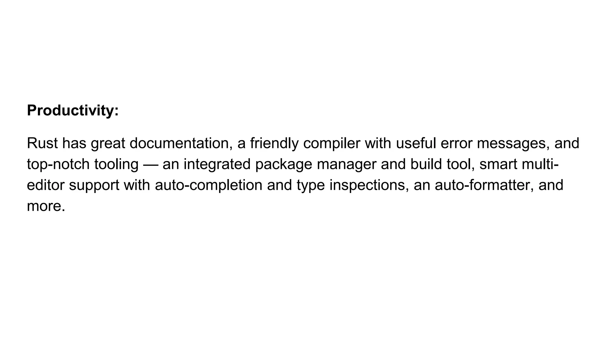 Rust Programming Language Ppt