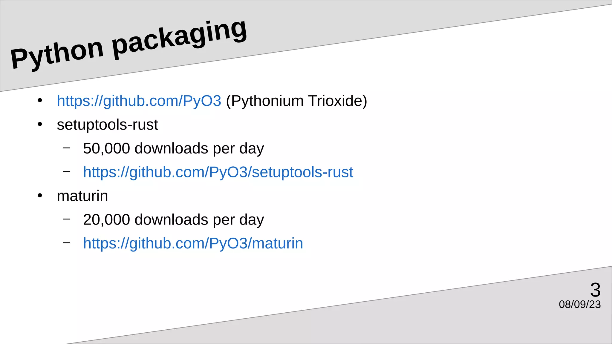 Rust & Python : Rust WA meetup 1 | PPT