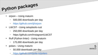 Rust & Python : Rust WA meetup 1 | PPT