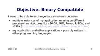 Rust Type Layout - Binary Compatibility 2023-02-23 | PPT