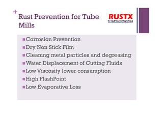 Rust x for tube mills | PDF | Business | Business and Finance