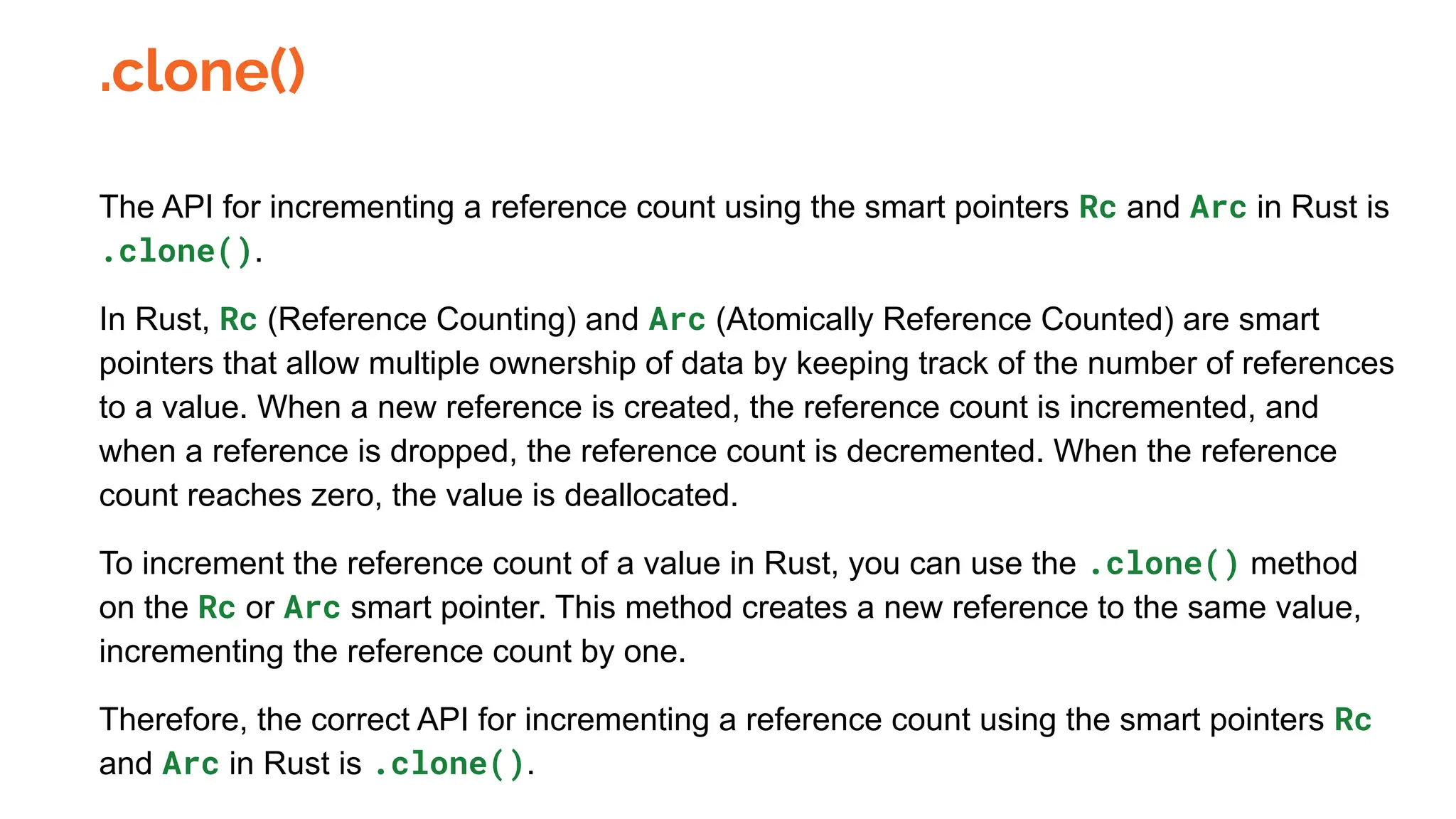 Rust Quiz 3:🔸increment ref count 🔸question mark operator 🔸legal comment ...