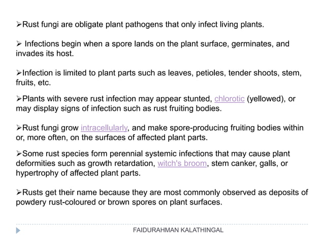 Rust disease in plants lin | PPTX | Gardening | Home & Garden