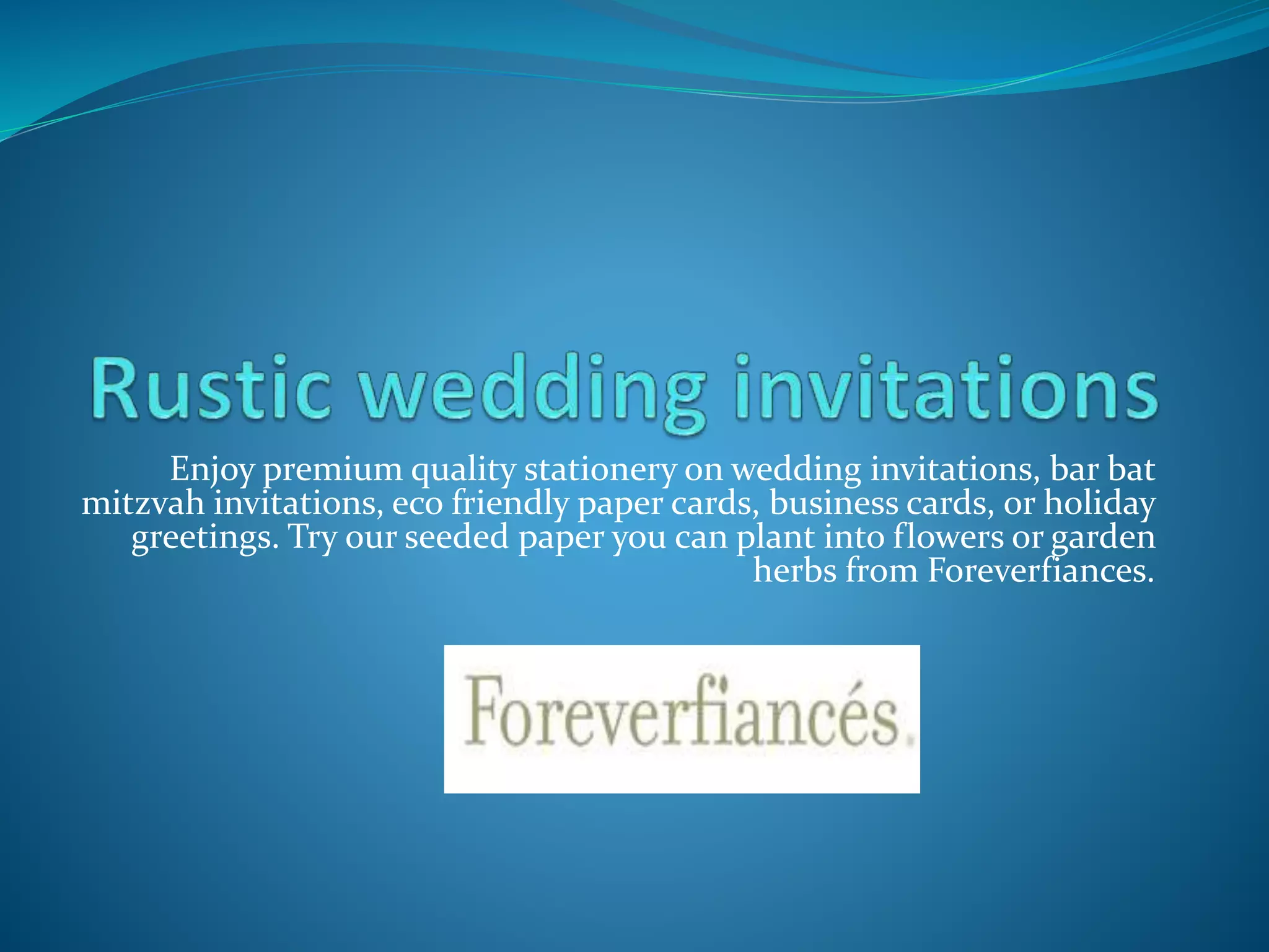 Rustic wedding invitations | PPT