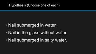 Rusting experiment | PPT