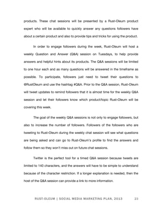 Rust-Oleum: Striving for Success through Social Media | IMC 641 | PDF