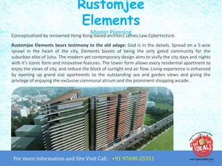 Rustomjee Elements in Upper Juhu, Mumbai - Brochure, Price, Floor Plan ...
