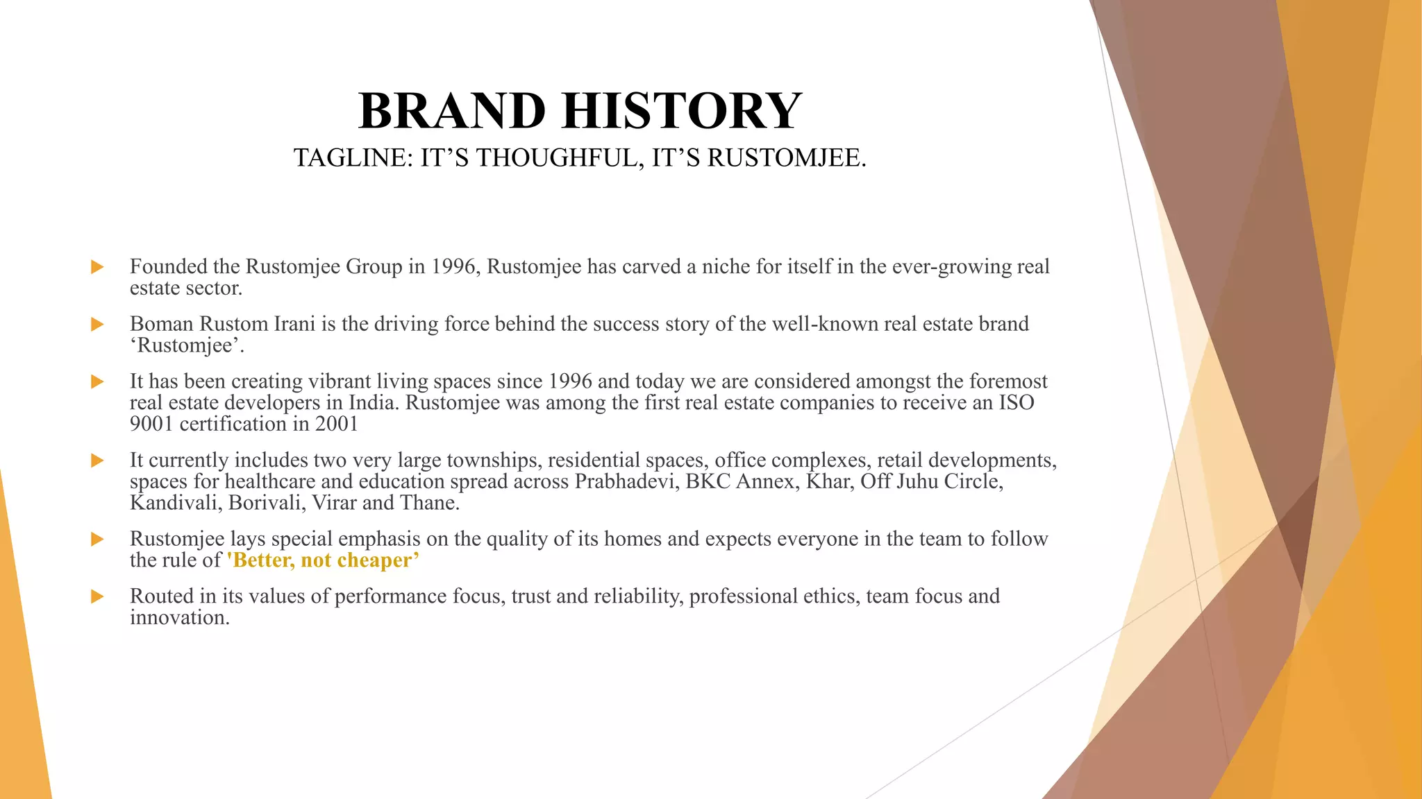 Rustomjee Brand Analysis & Competitive Study | PDF | Social Networking ...