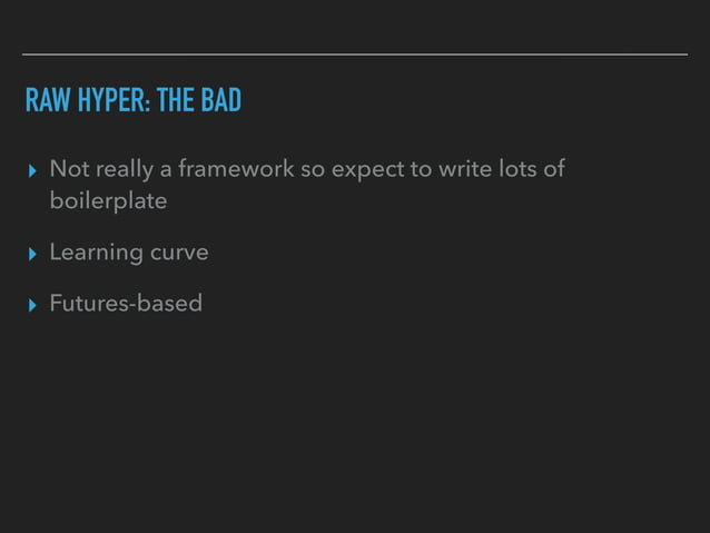 The State of Rust Web Frameworks | PPT