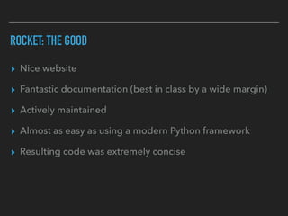 The State of Rust Web Frameworks | PPT