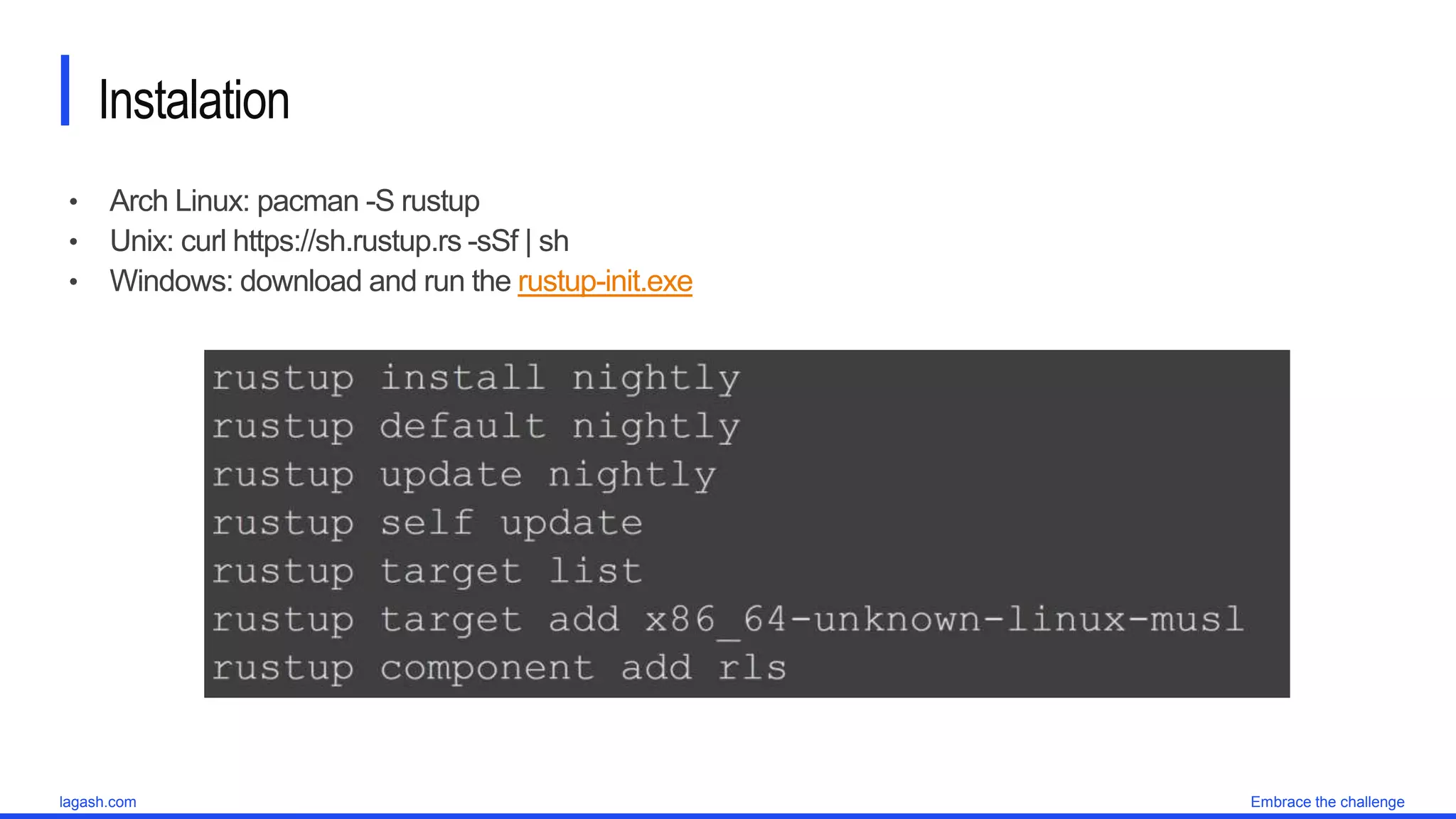 Introduction To Rust Language Programming Ppt