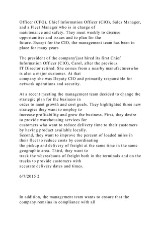 Rusty Rims CIO Organizational Structure Memo PaperBefore y.docx