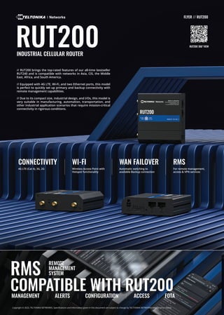 rut200 datasheet teltonika gateway modbus rtu | PDF