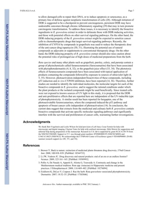 Ruta graveolens extract induces dna damage pathways and blocks akt ...