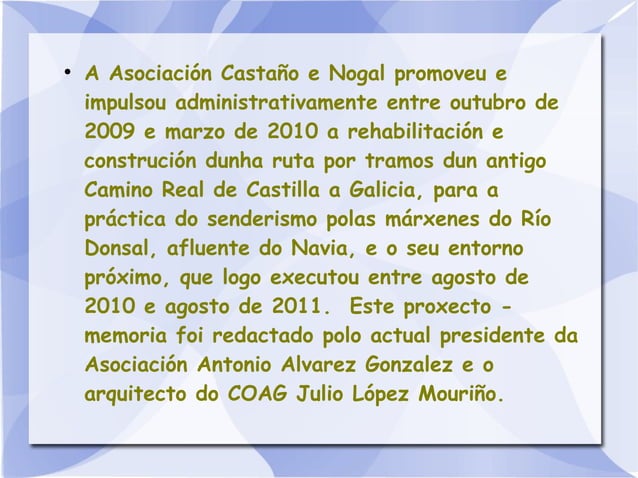 Ruta quinta e rio donsal | ODP