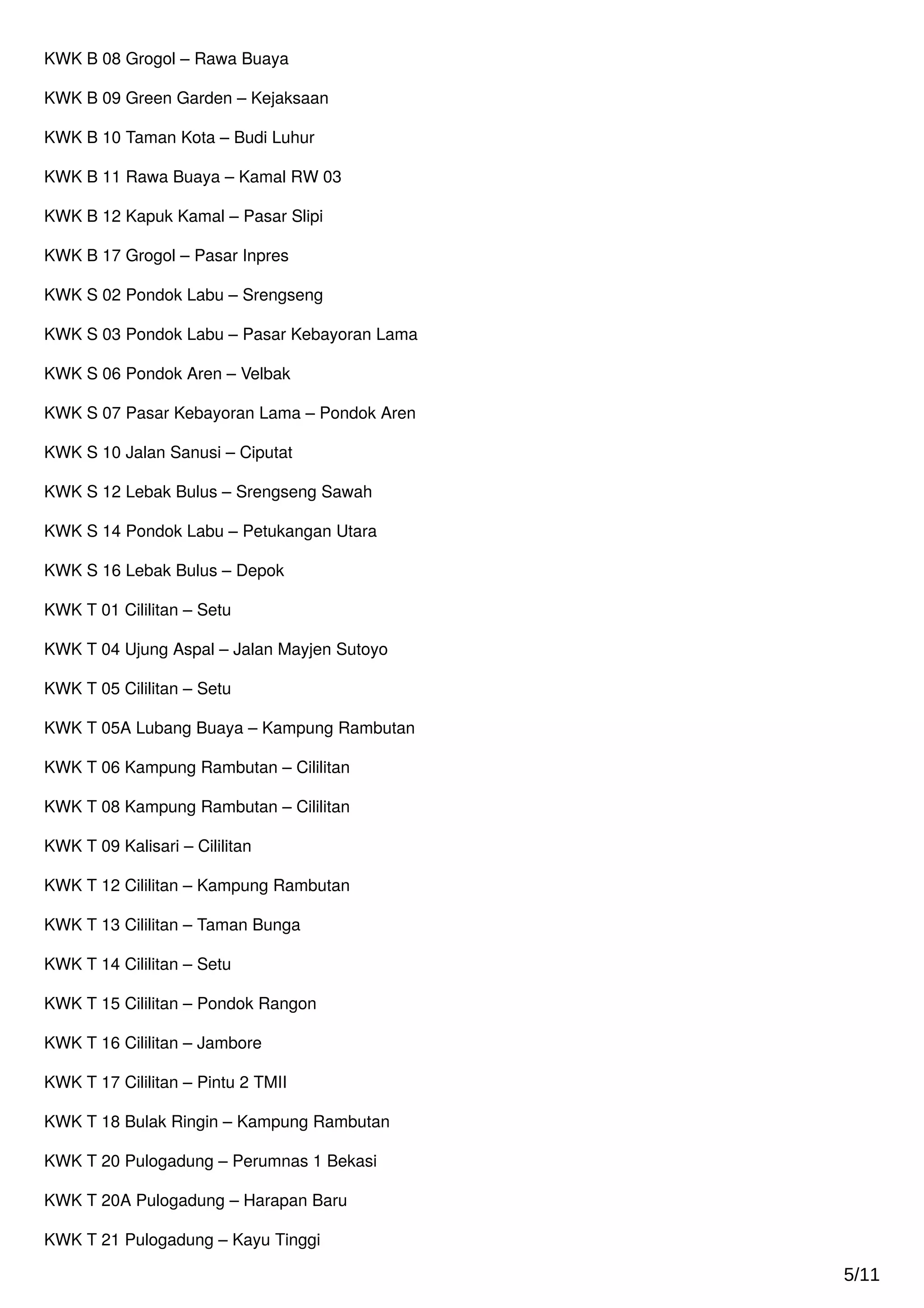 Rute trayek angkot mikrolet kwk dan apb jakarta-blog.mamikos.com