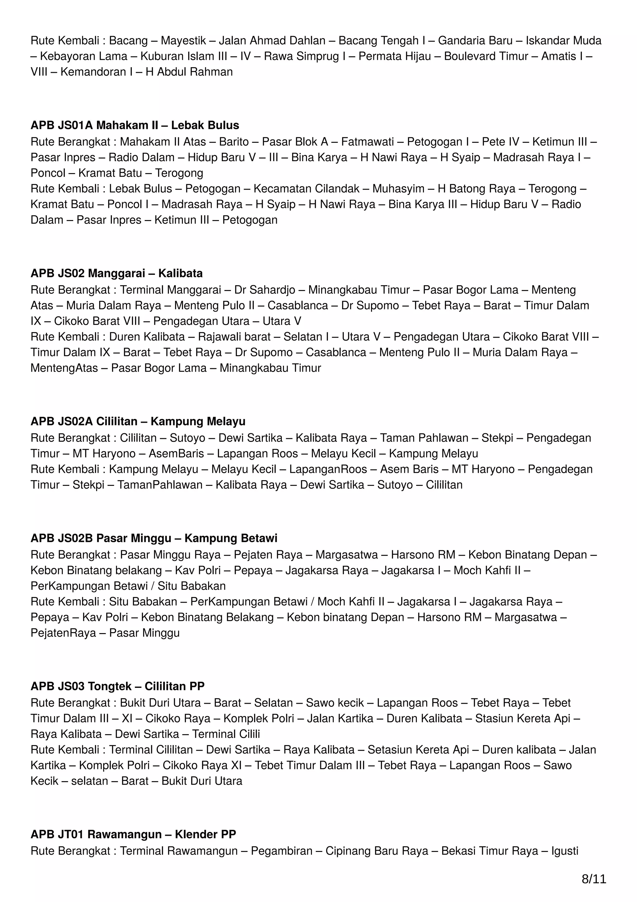 Rute trayek angkot mikrolet kwk dan apb jakarta-blog.mamikos.com