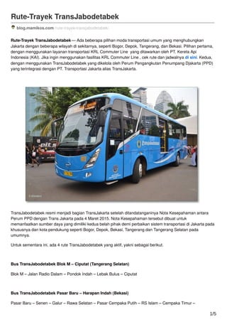 Rute trayek trans jabodetabek-blog.mamikos.com
