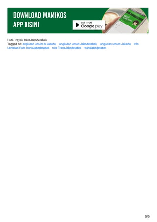 Rute trayek trans jabodetabek-blog.mamikos.com