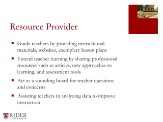 The Teacher Leader: Supporting School and Student Success | PPTX