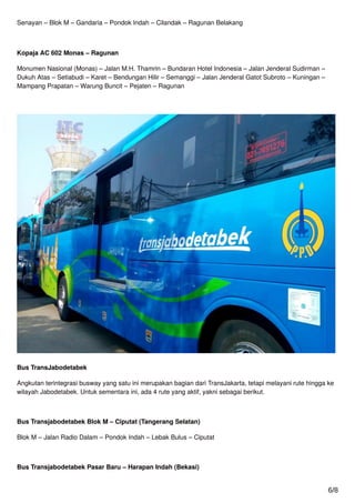 Rute angkutan terintegrasi busway jakarta - blog.mamikos.com