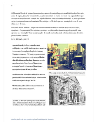 patrimonio cultural da cidade de maputo | PDF