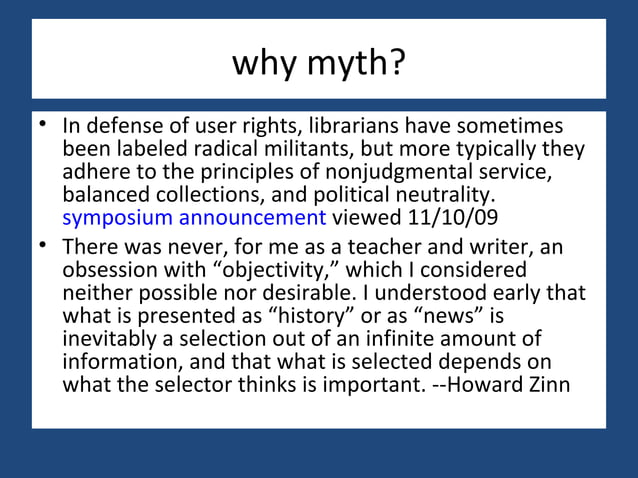 Myth of Professional Neutrality | PPT