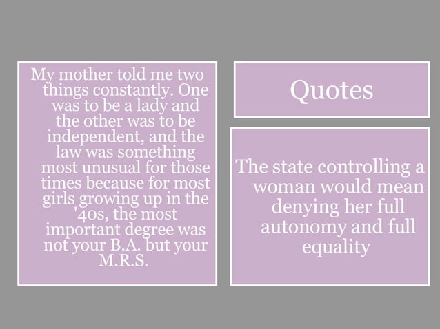 Ruth Joan Bader Ginsberg | PPT