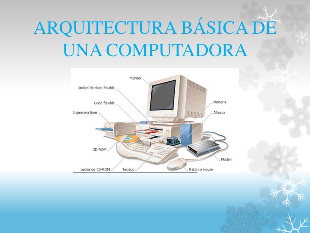 ARQUITECTURA BÁSICA DE UNA COMPUTADORA