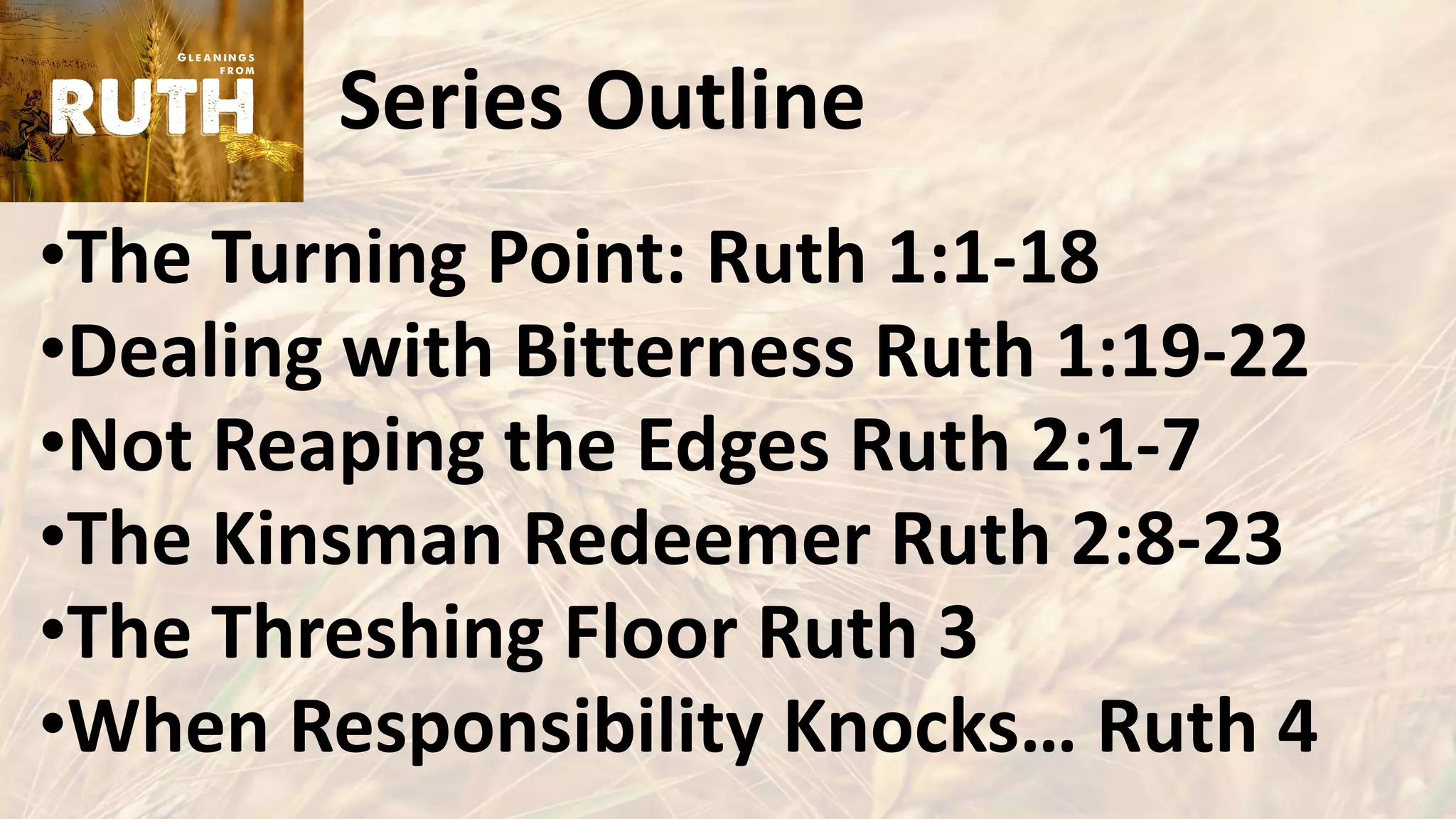 Ruth 1_The Turning Point | PPTX