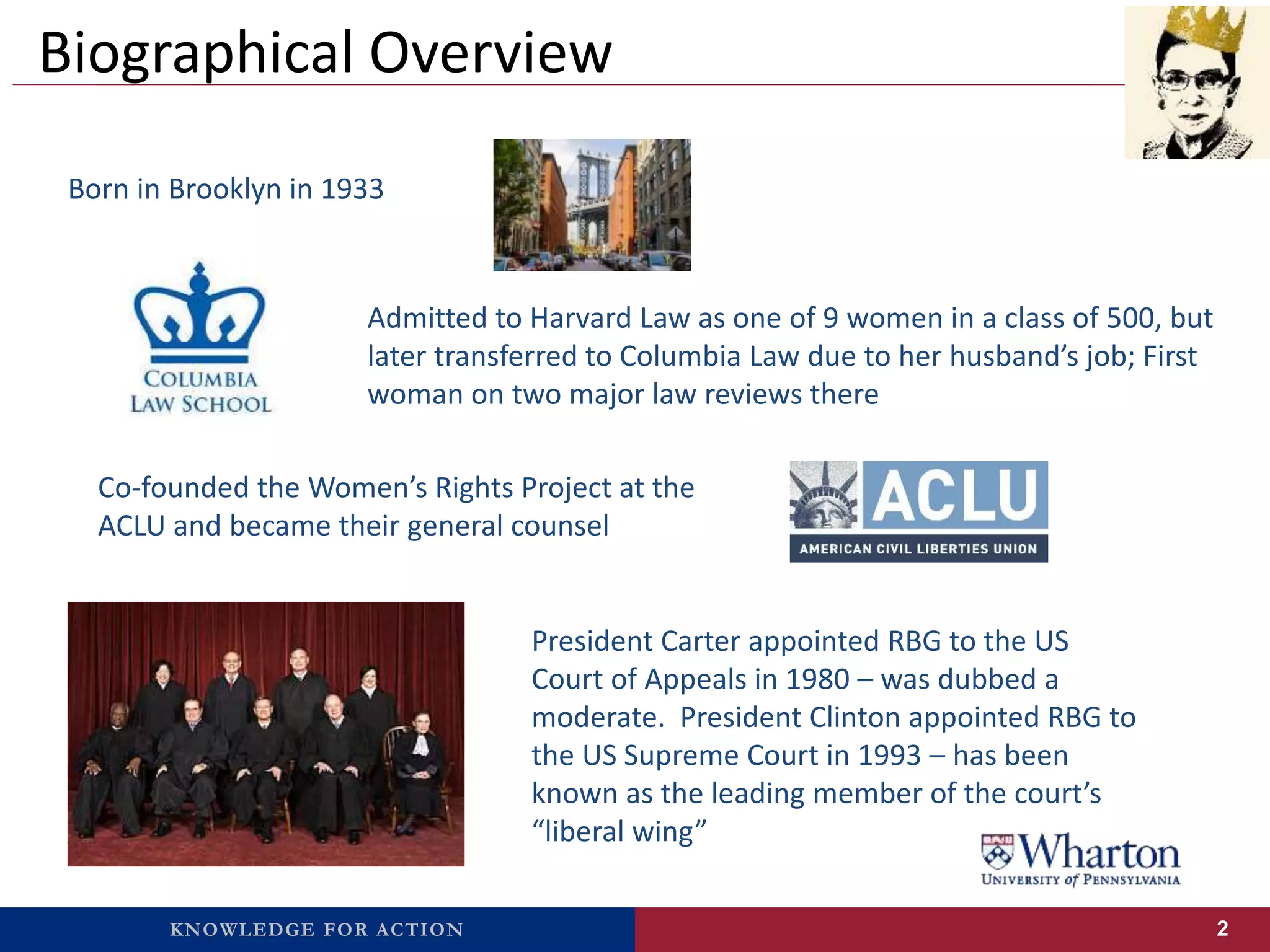 Ruth Bader Ginsberg by Rachel Grant | PPTX