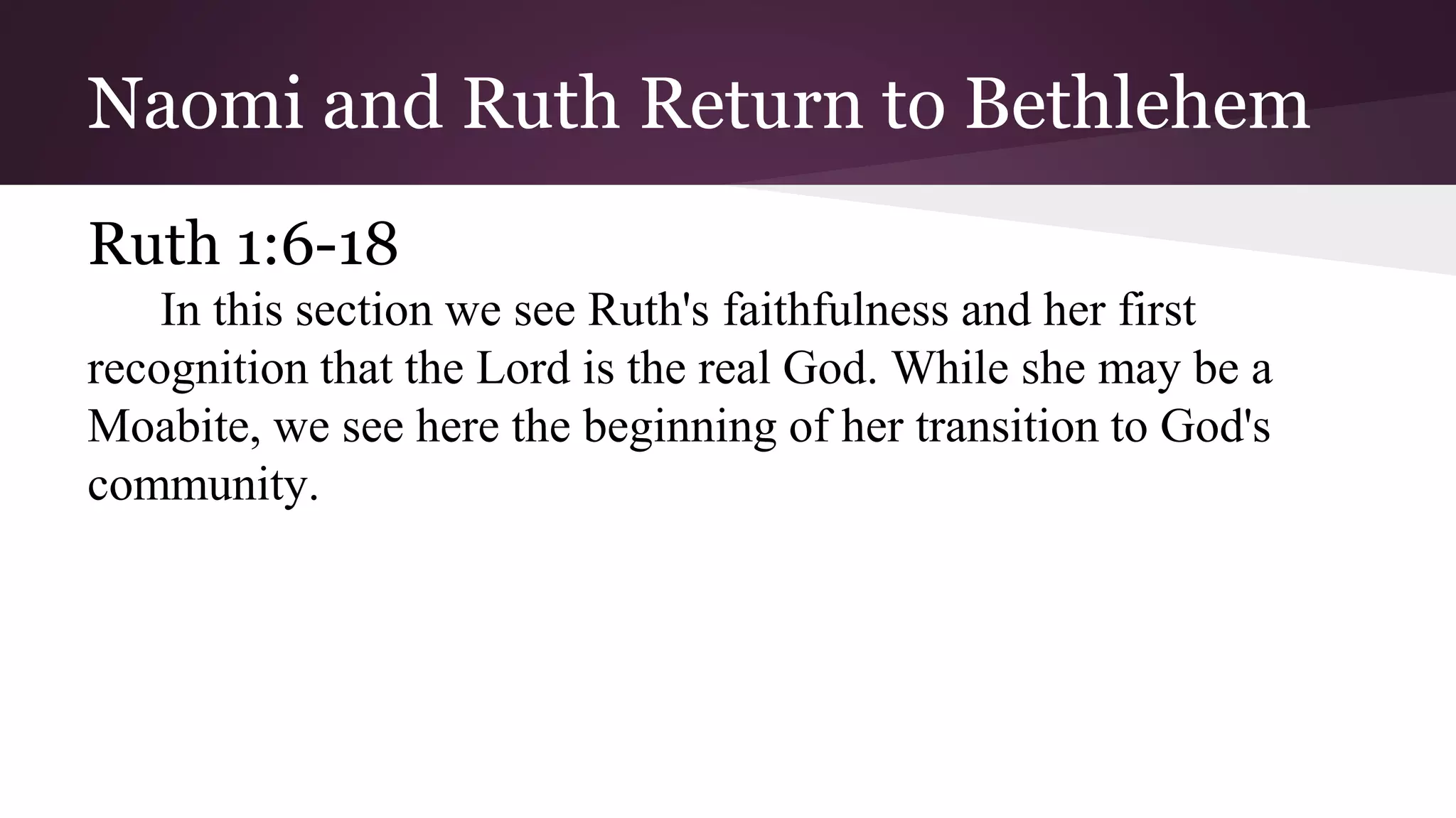 An Overview of Ruth | PPTX