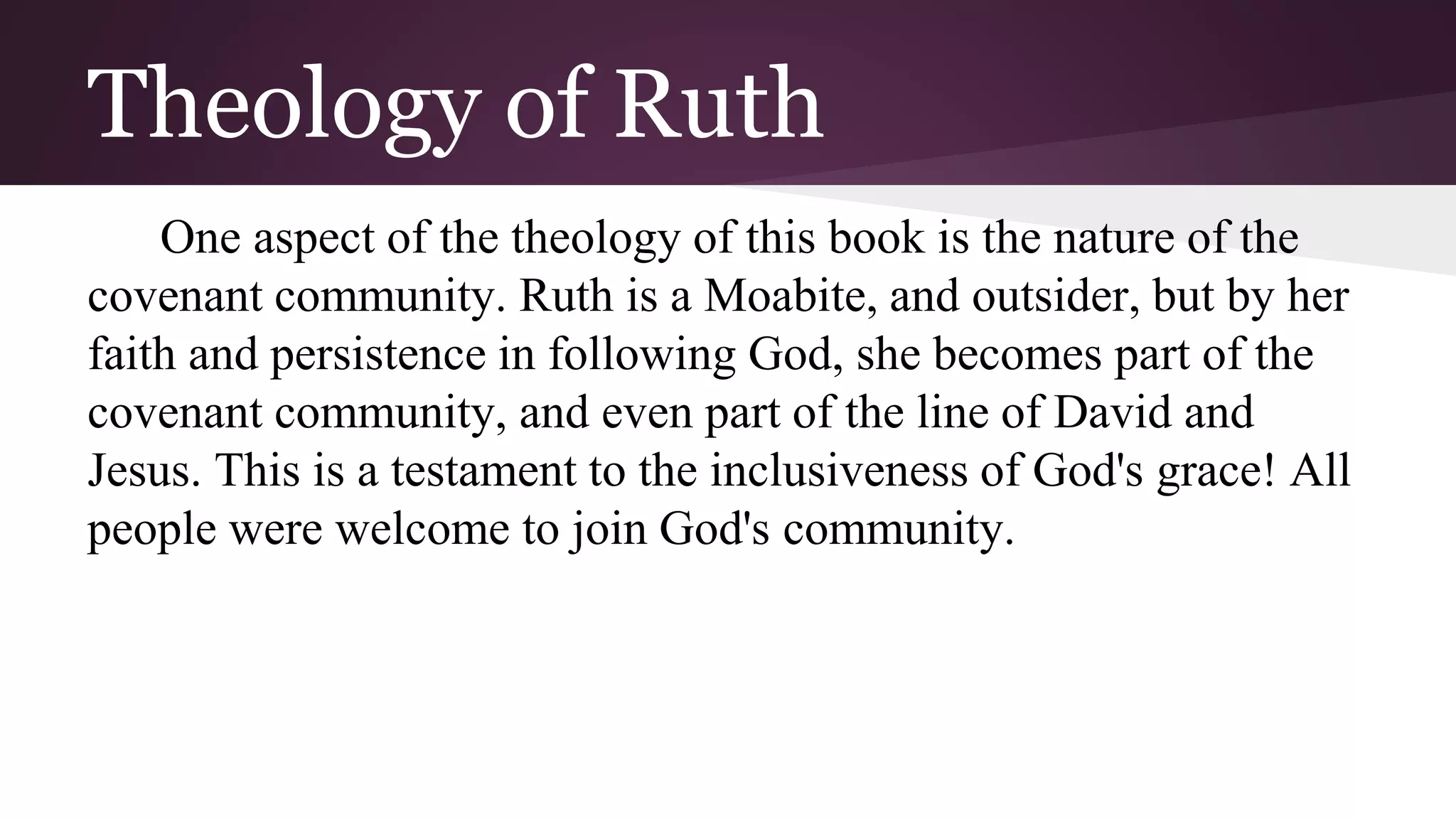 An Overview of Ruth | PPTX