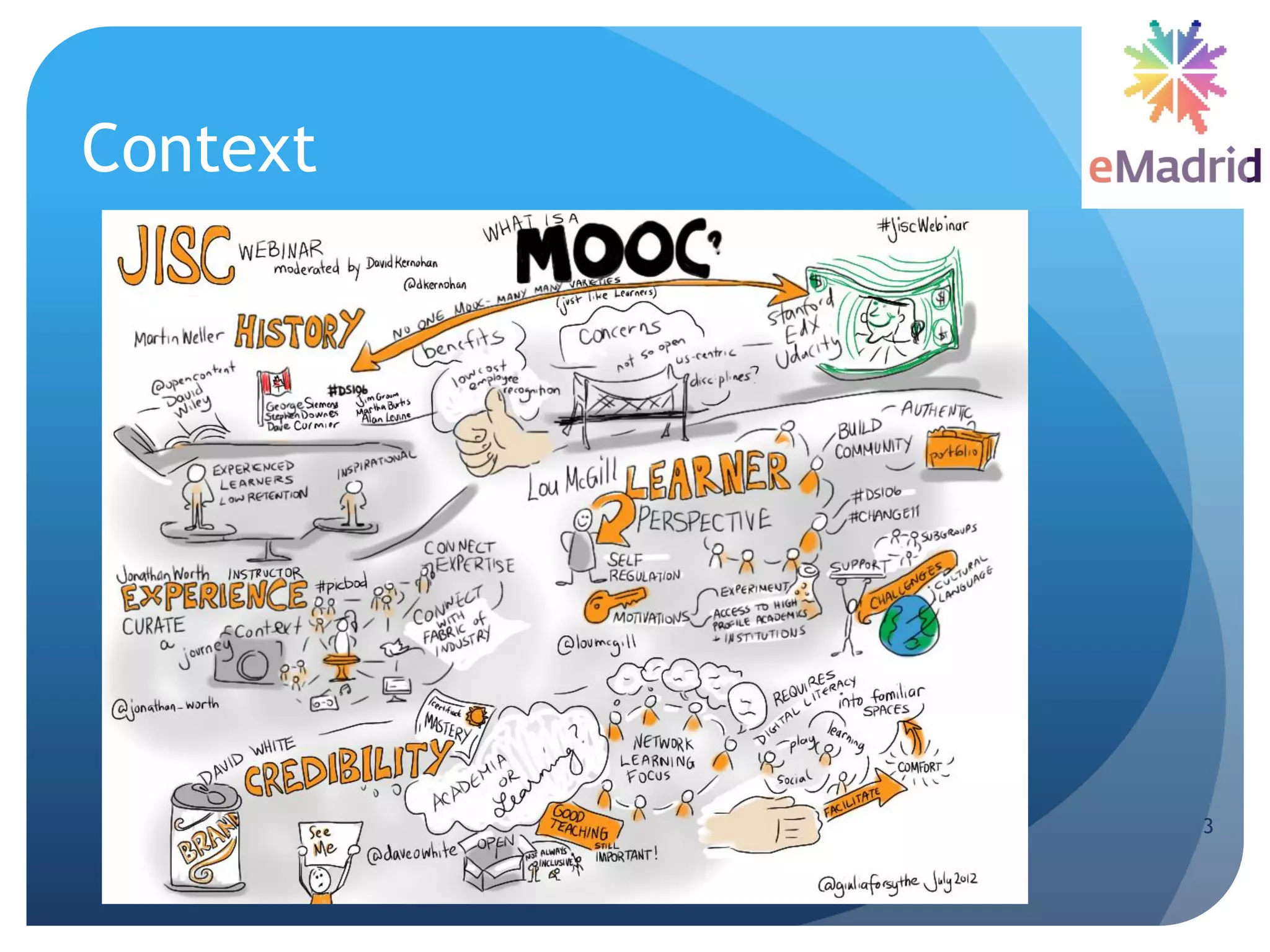 «Ejemplos de herramientas que nos facilitan las analíticas de aprendizaje en MOOCs», por Ruth ...