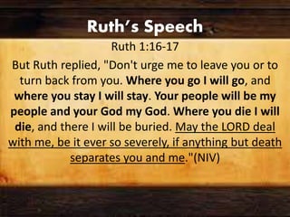 Ruth a Story of Redemption | PPTX