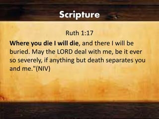 Ruth a Story of Redemption | PPTX