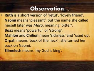 Ruth a Story of Redemption | PPTX