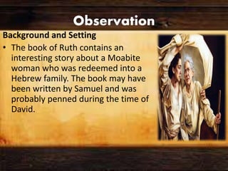 Ruth a Story of Redemption | PPTX