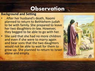 Ruth a Story of Redemption | PPTX