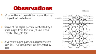 Rutherford model of atom and experiments | PPTX