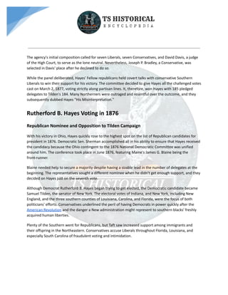 Rutherford B. Hayes, 19th president of the United States of America ...