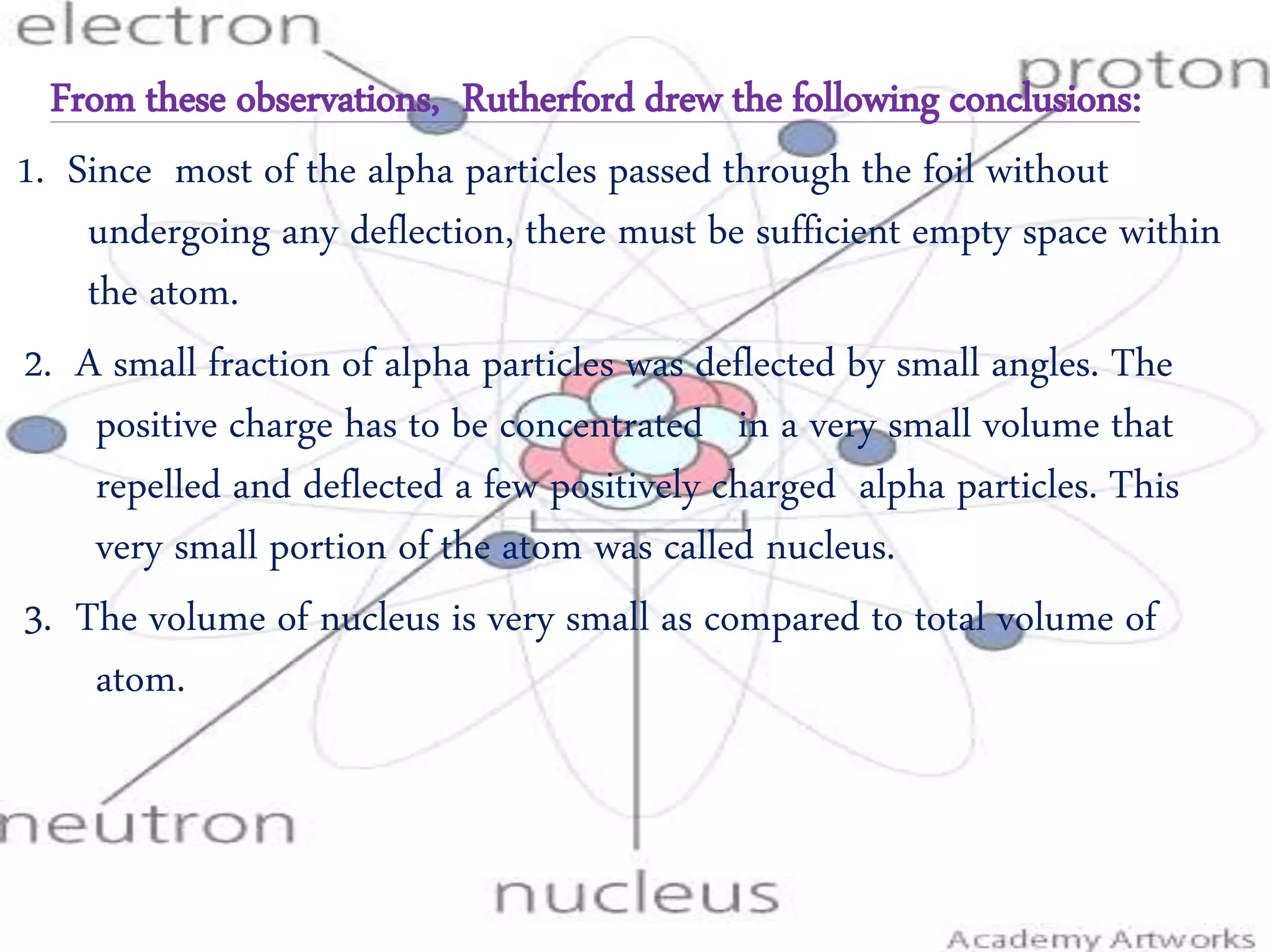Rutherford gold foil experiment | PPTX | Chemistry | Science
