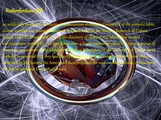 Rutherfordium | PPTX