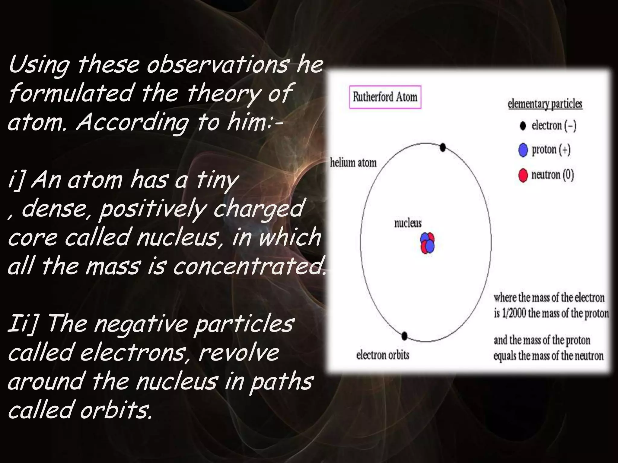 Rutherford’s atomic model | PPTX