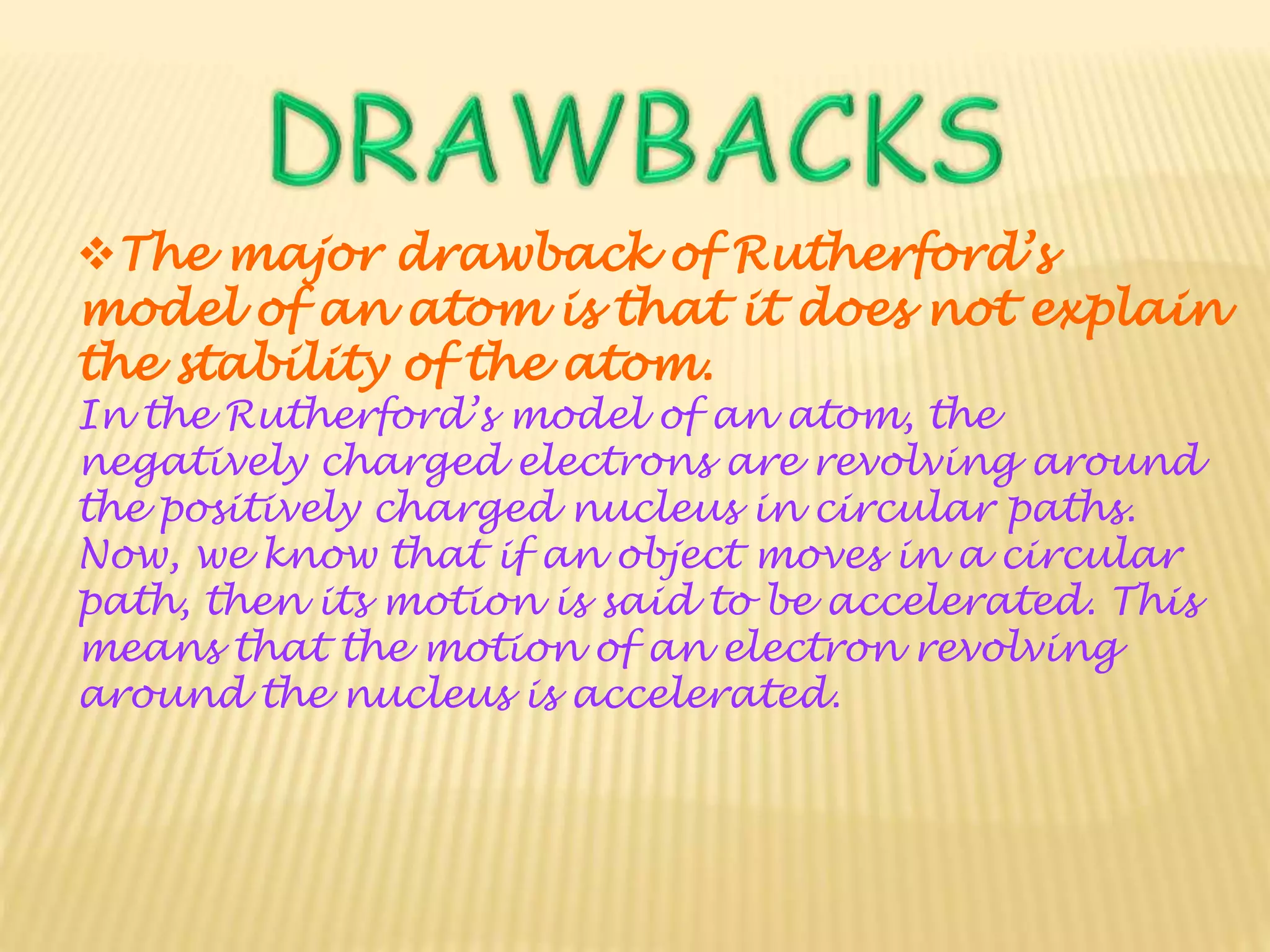 Rutherford's model of an atom and alpha particle scattering experiment ...