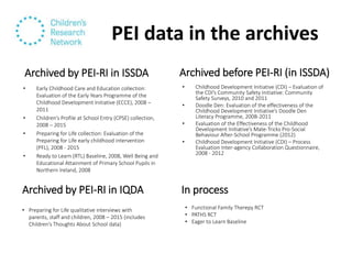 Ruth Geraghty (PEI) - The PEI Research Initiative at the Children's ...