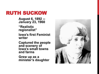 Ruth Suckow Intro ppt c dargan | PPT